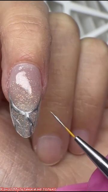 Дизайн ногтей коррекция гелем 🙂🎀