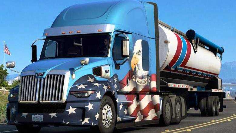 American Truck Simulator сезон 2 серия 2 Даллес ночью