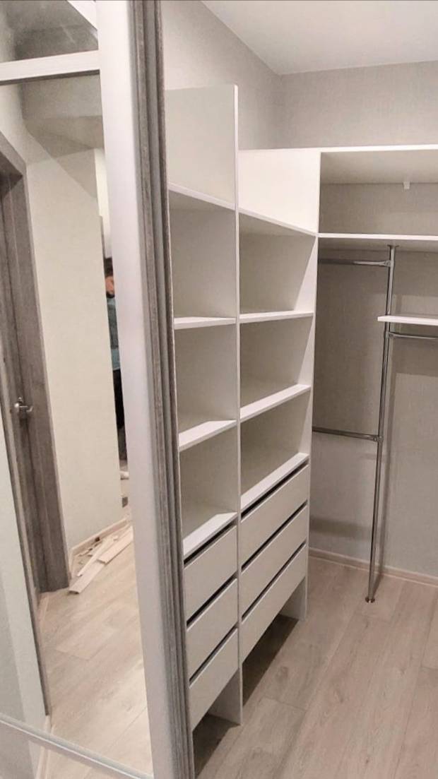 Эрмина - встроенная гардеробная купе на заказ в Москве, Владимире, Иванове, Балашихе, Реутове