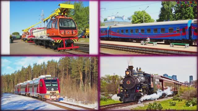 ЖД Транспорт для Детей! Веселая Викторина с Академиком Крохой (Угадай Поезд!)