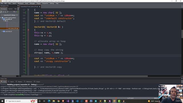 6.22. C++ More Advanced Class Topics, Copy Constructors, Assignments, Deep and Shallow