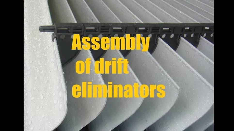 Assembly of drift eliminators