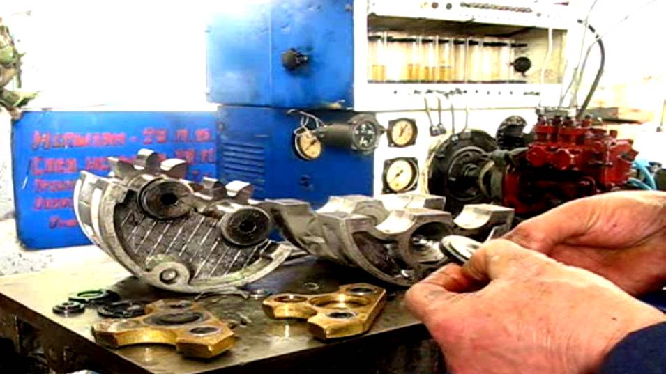 Гидронасос НШ-100 круглый. Разборка, дефектовка, сборка. МТМ СПК имени Кирова Куюргазинского рн, РБ