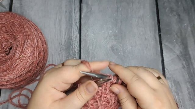 Мастер класс. Палантин спицами с узором листья