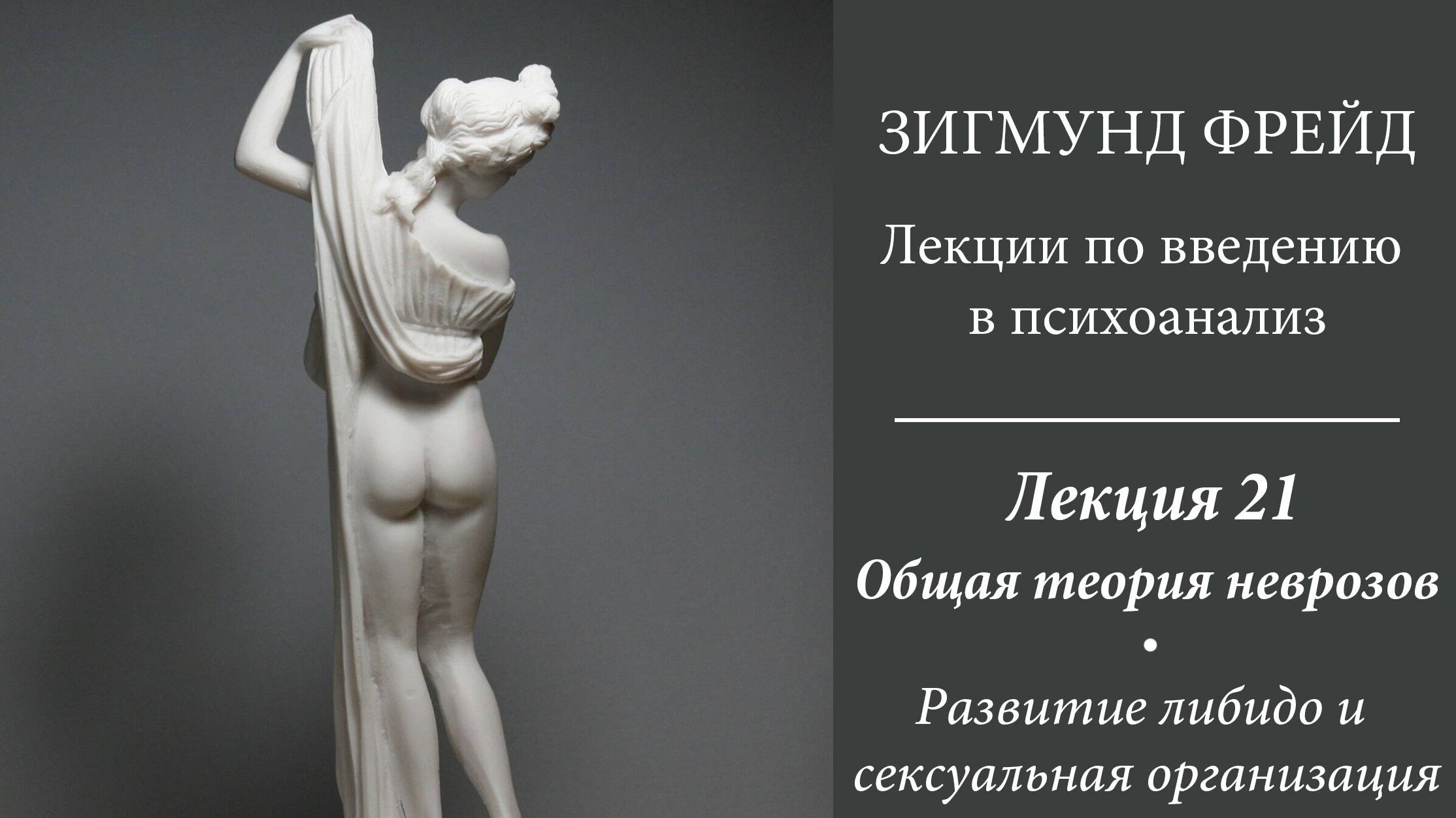 Зигмунд Фрейд, Лекции по введению в психоанализ. 21. Развитие либидо и сексуальная организация