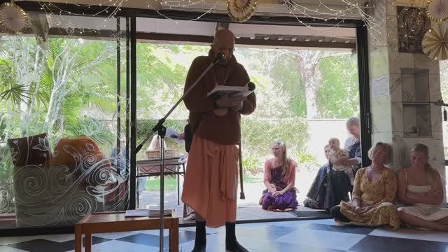 Мукунда Госвами: Подношение Шриле Прабхупаде - 8 сентября 2023 - Нью-Говардхана - Австралия