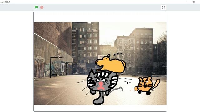 я сделал мультык на скретче напишите как можно их назвать ( персонажей) и выпускать ли ещё мультик