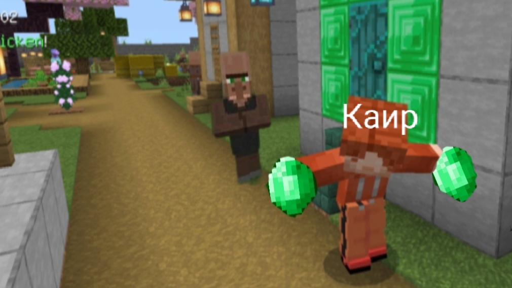 Я ограбил жителя фермера в Майнкрафт