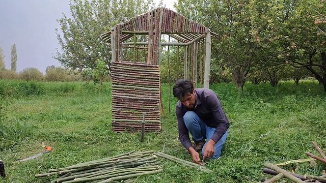 3 дня ОДИНОЧНЫЙ КЕМПИНГ ДЛЯ ВЫЖИВАНИЯ В ДОЖДЬ, ГРОМ - Строительство теплого КУХОННОГО УБЕЖИЩА Пригот