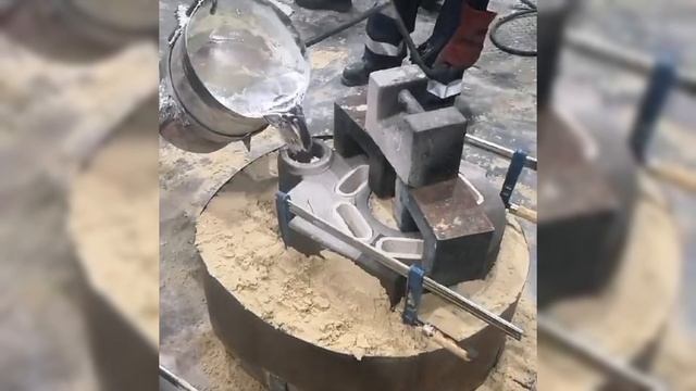 Отливка электродвигателя со стальными закладными