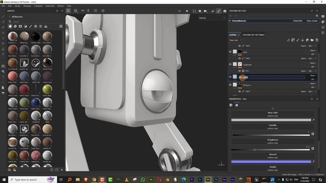 tiny robot - lesson 14 - substance painter