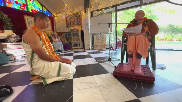 Инициация Уддхавы - 7 сентября 2023 - Храм Шри Шри Радхи-Говардханадхари - Австралия
