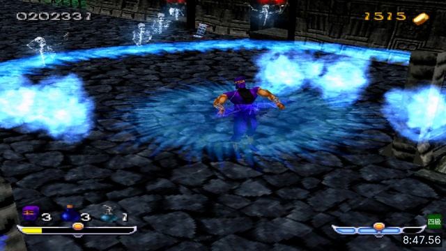 Ninja Shadow of Darkness - Кладбище (PS1) | Прохождение с Ачивками