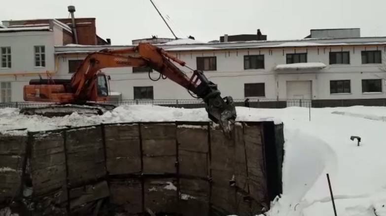 Демонтаж ж/б резервуара, г.Уфа