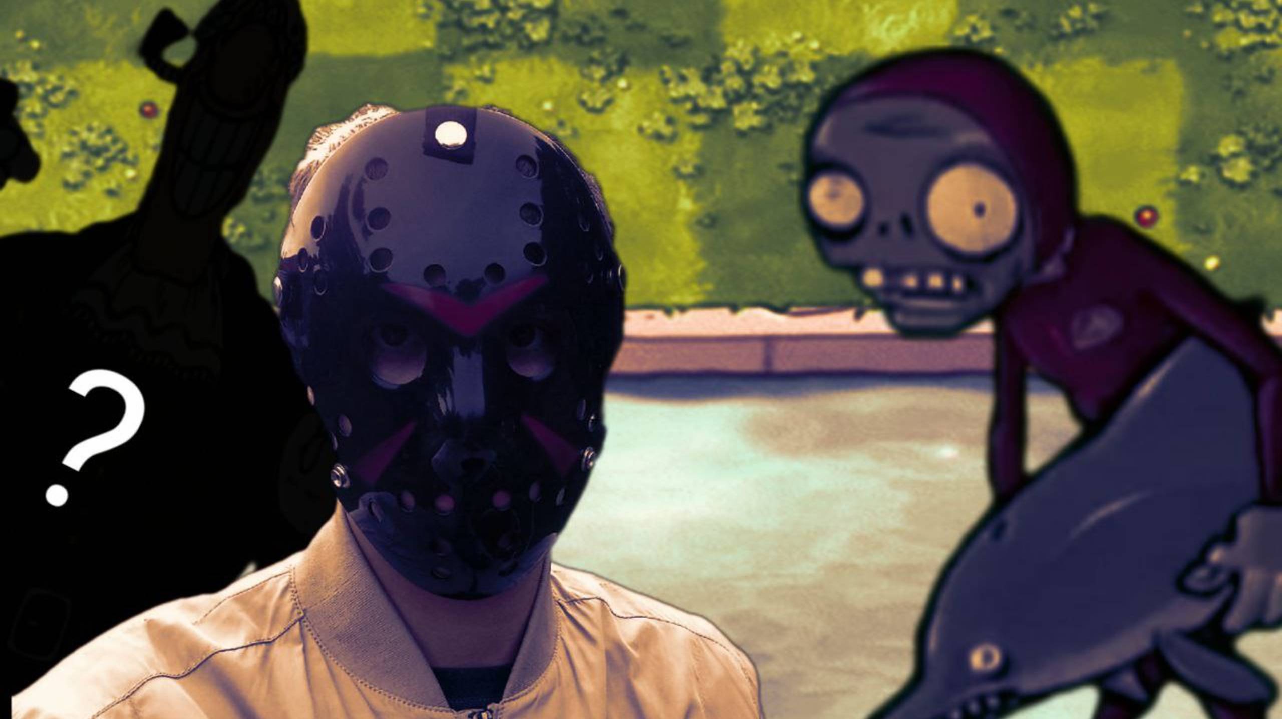 Кто мне помогает? #6 растения против зомби: надоедливые дельфины + неизвестный союзник.