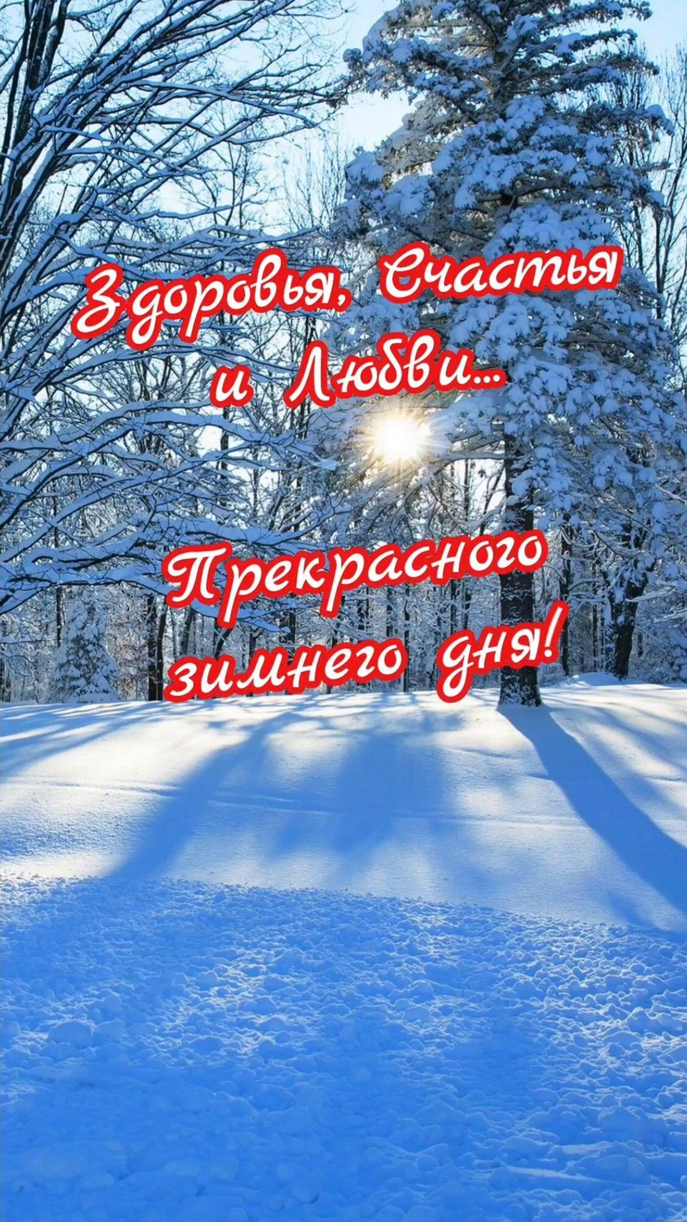 ❄️ С добрым зимним утром, днём.