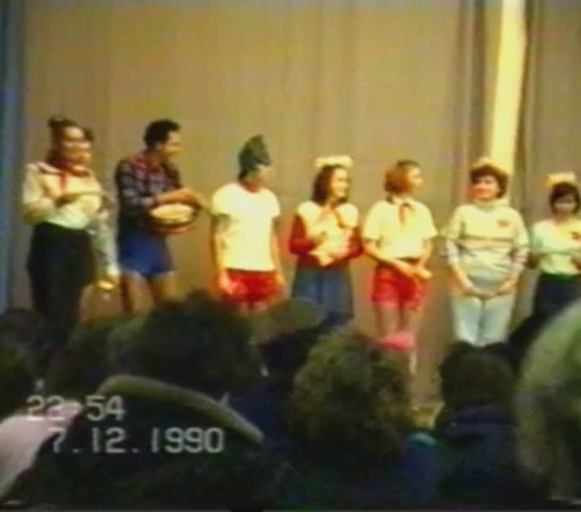 Обнинск Зимний слет 1990.  часть 2 - Приветствие ГОРКОМа