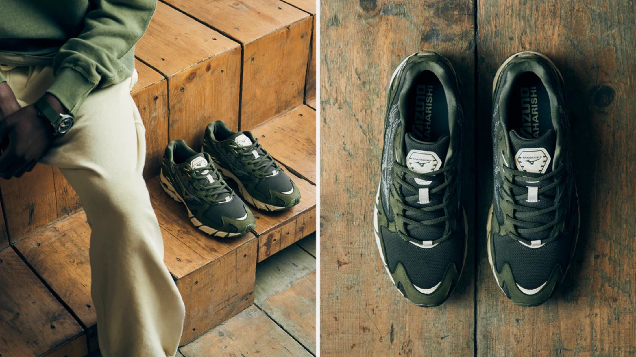 Обзор кроссовок №232: Mizuno Wave Rider 10 x Maharishi "Fire Phoenix"