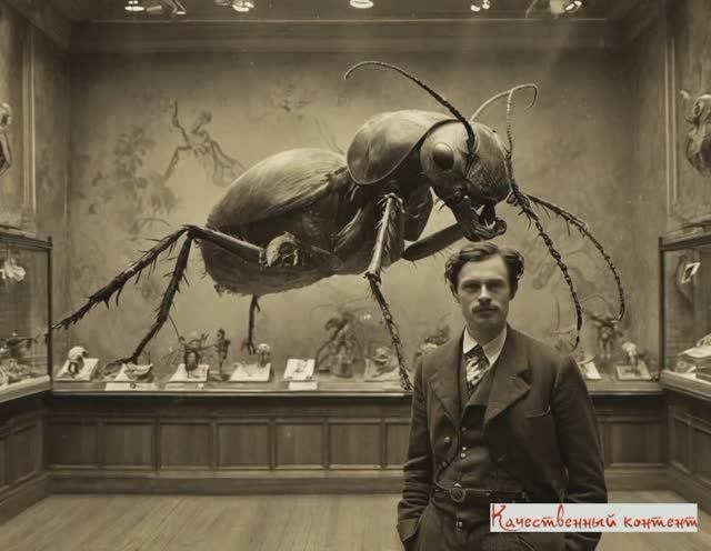 Редкие кадры в музее естествознания