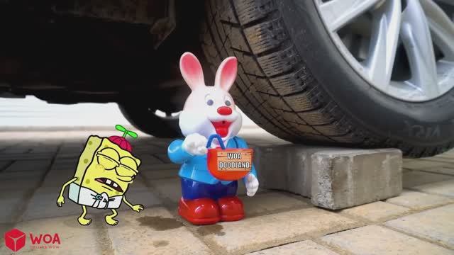 Детская анимация машина 🚓 давит зайца, танк и др.