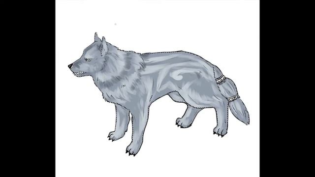 Стрим  (сокращенная версия) рисую в  Sai 
волка пса из Игры ArcheAge