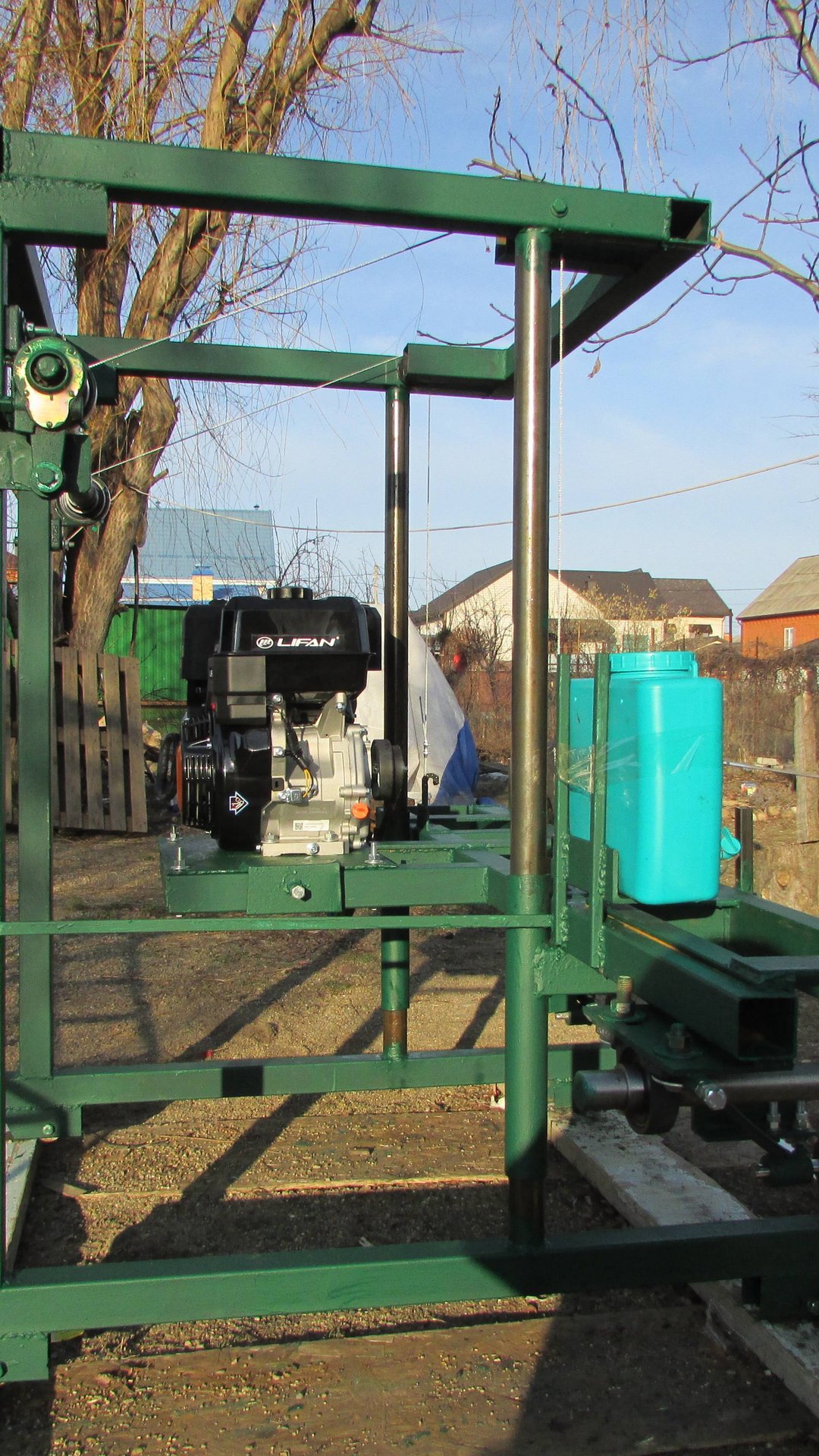 Начало сборки ленточной пилорамы 2