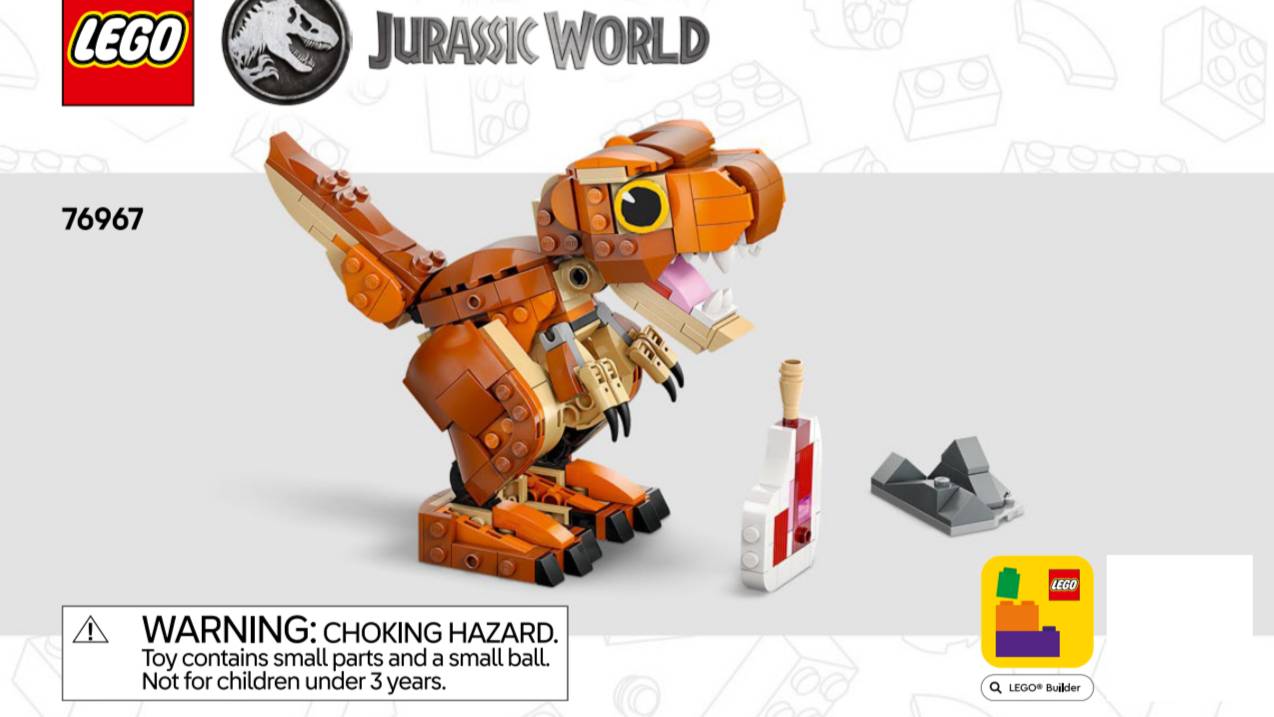 LEGO. лего . динозавр. маленький тиранозавр.LEGO Jurassic World™ 76967