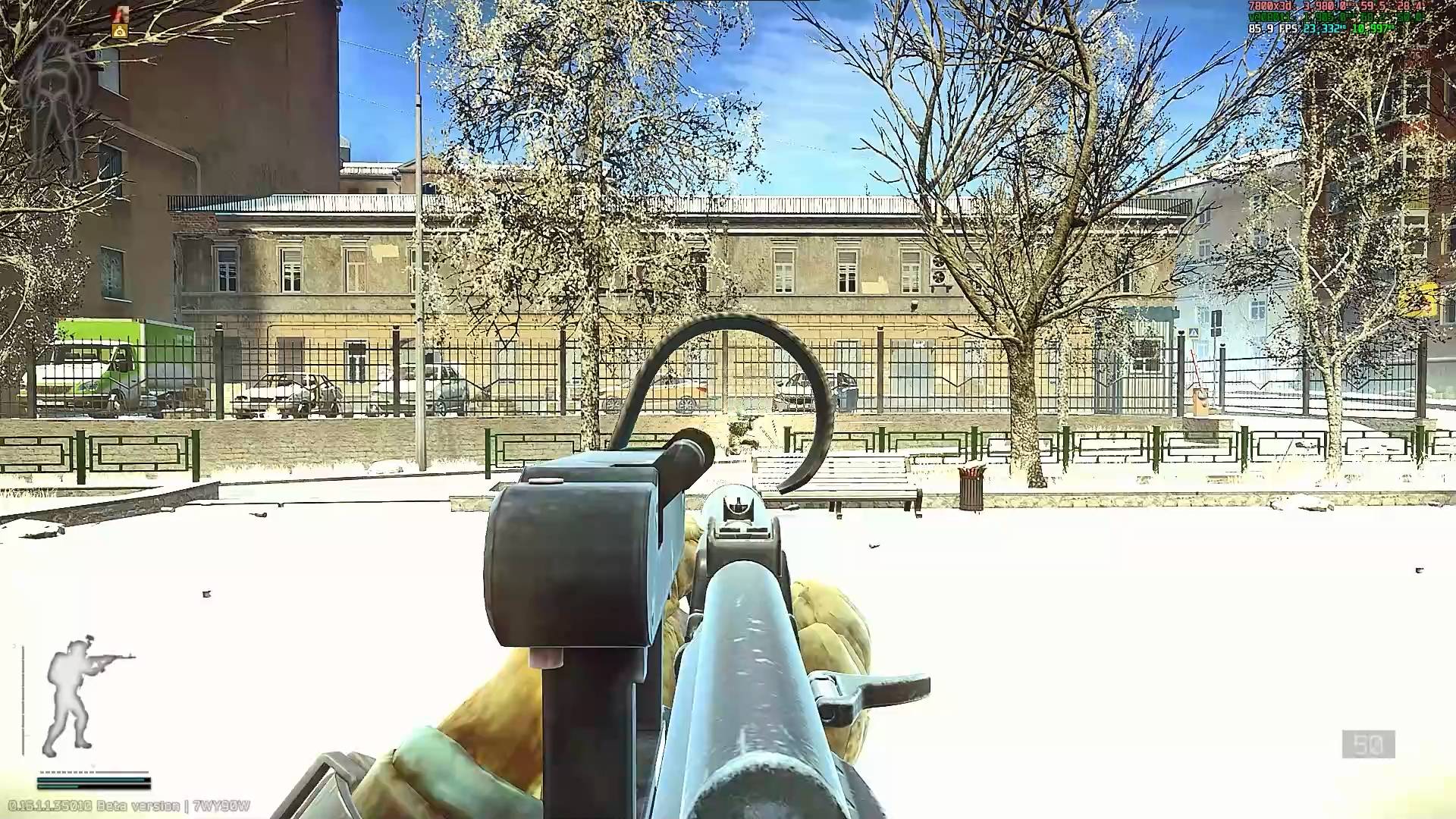 EFT 0.16 февраль 2025 7800x3d 3080Ti маяк/улицы FPS fullHD