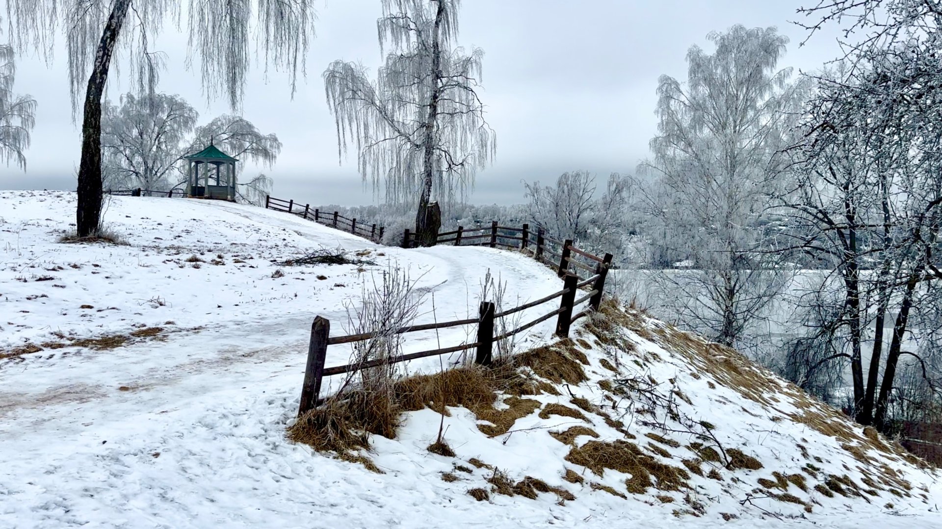 Плёс зимой на Соборной горе