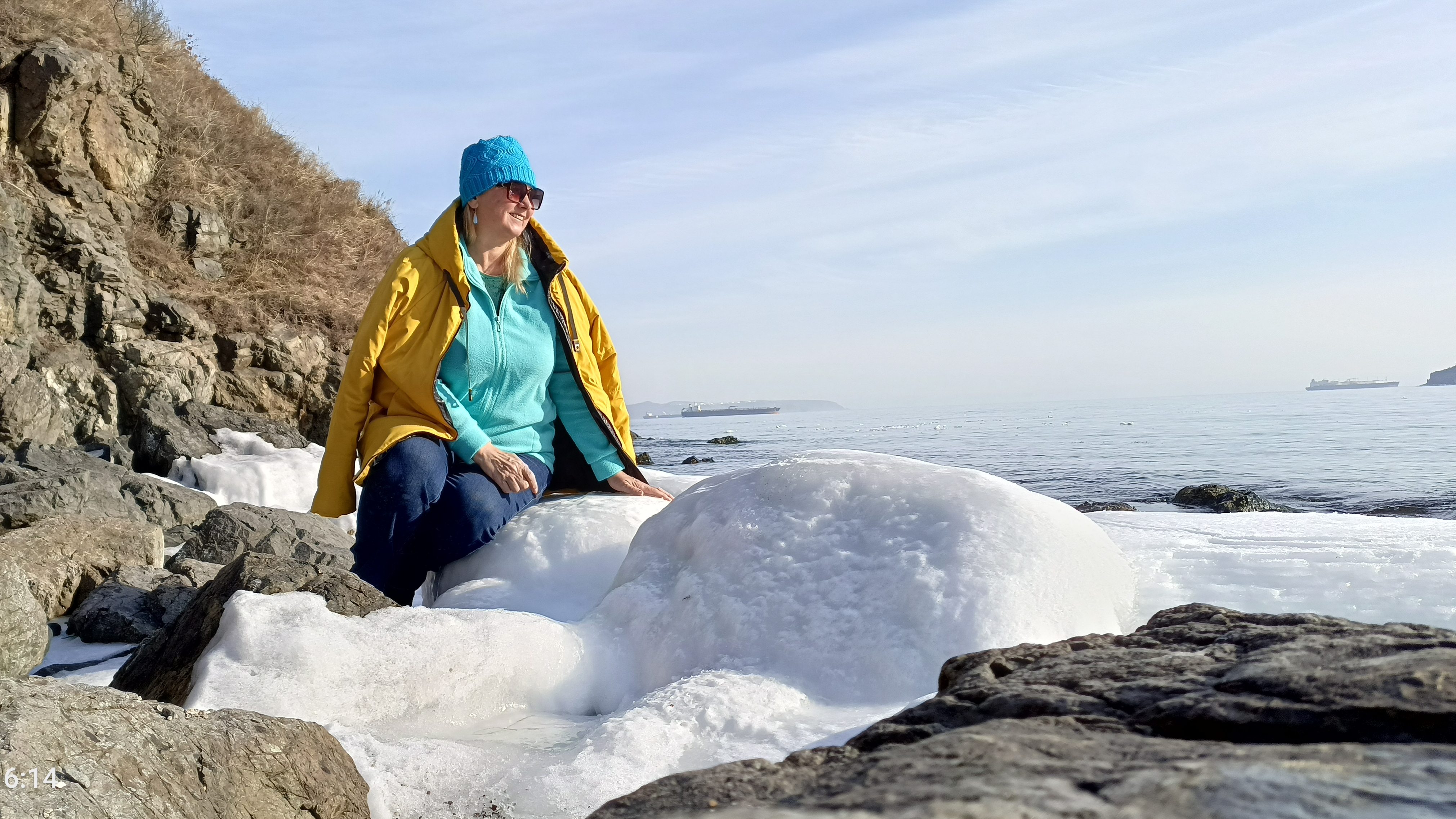 Пляж Лесная, 15.02.25, г.Находка