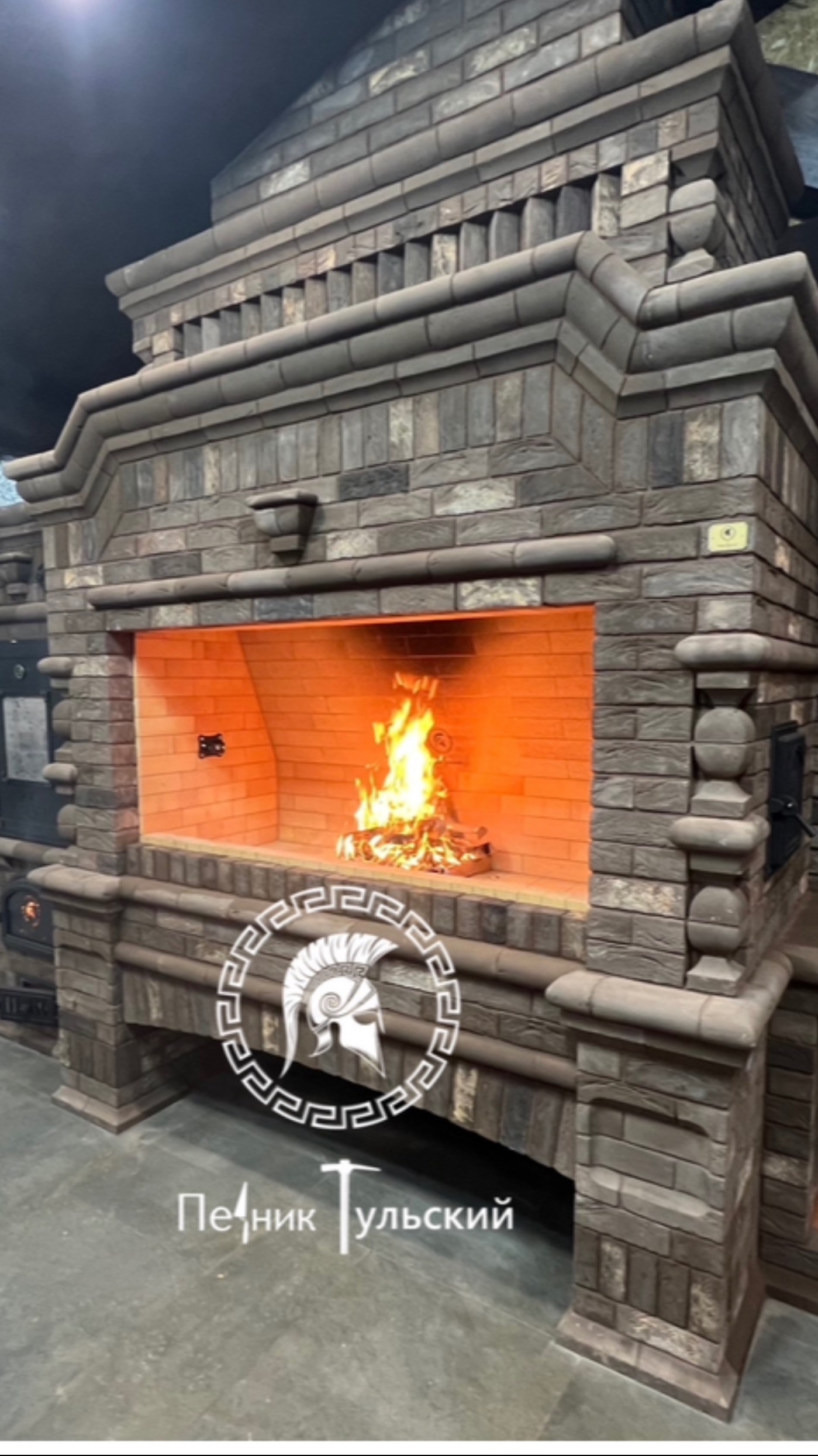 Барбекю комплекс в Нео - Тульском стиле, вертел каптильня.