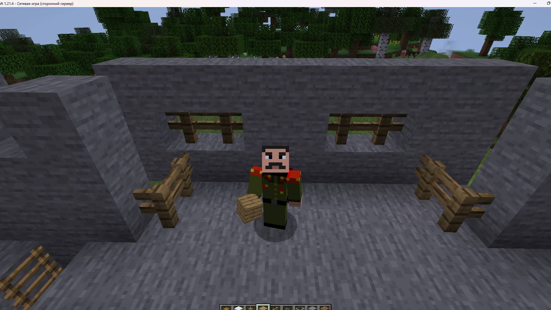 строим рандомные дома с интернета в Minecraft часть 3