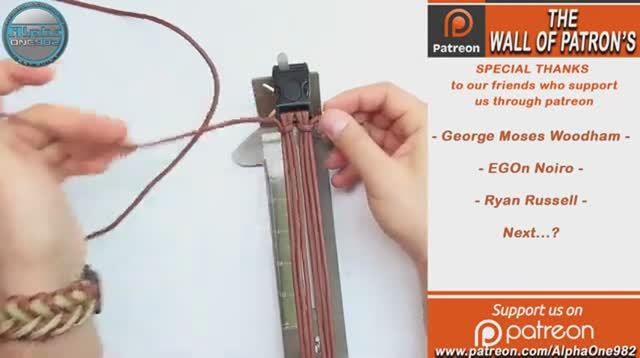 6 Strands Paracord Bracelet Core with 1 Working End World of Paracord Tutorials_270p_360p