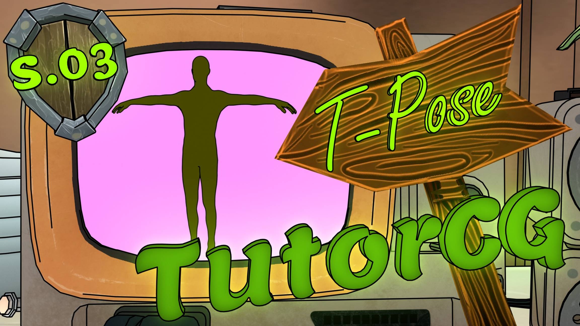 Autodesk Maya: курс -Bind Skin- (S.03) Как поставить персонажа в Т-Позу