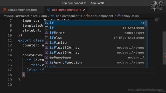 17 -Task - Keydown to incrementdecrement counter