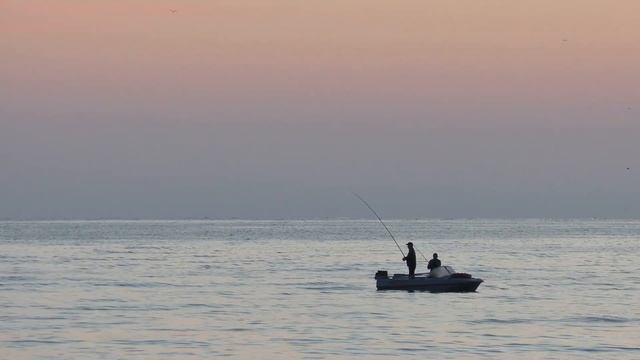 Вечерняя рыбалка на Байкале.