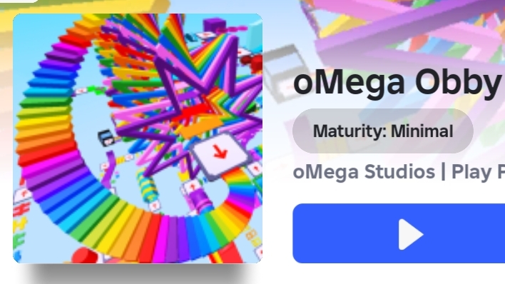 Играю в Роблокс "oMega OBBY 725 этапов!"(часть 4)