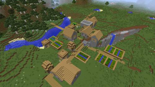 Я нашёл эту деревню в майнкрафт!