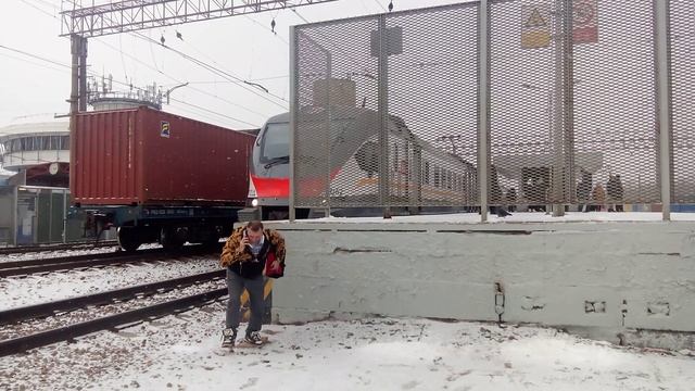 Электропоезд ЭП2Д 0062 ЦППК станция Чехов