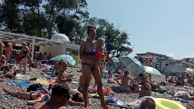 Дивноморское. Пляжные игры. 😊🌊🌊🌡️