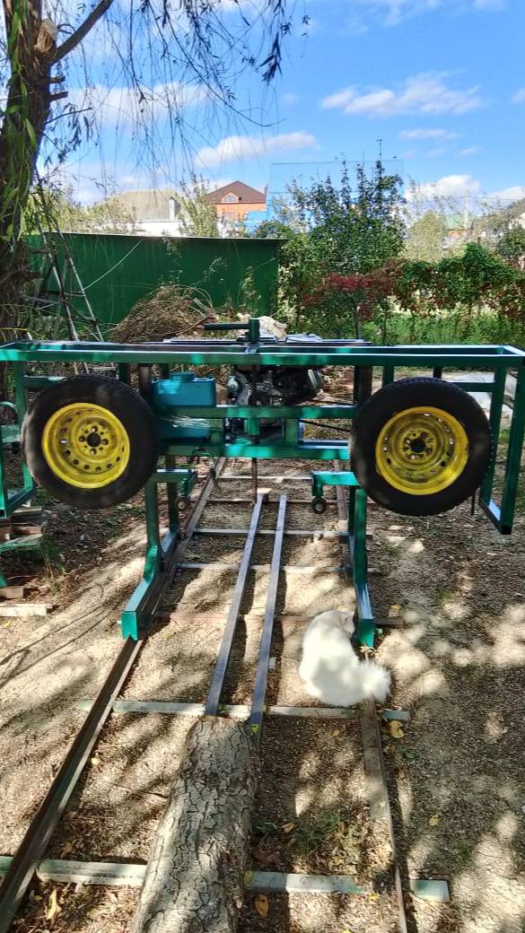 обзор первой ленточной пилорамы