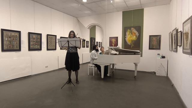 01 С. Франк. Соната для скрипки и фортепиано части 1 и 2. Татьяна Седова, Александр Звонов