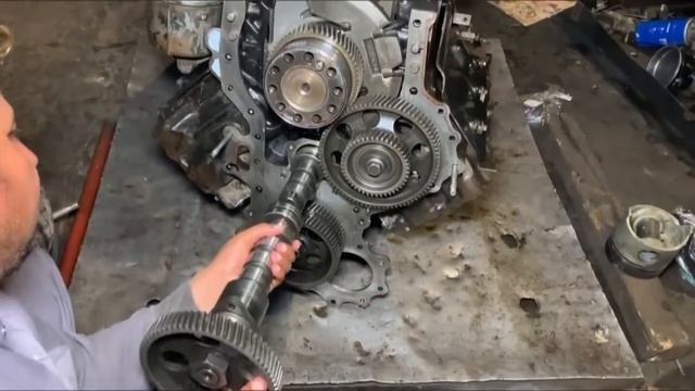 Как восстановить  заклинивший двигатель  Mercedes-Benz.