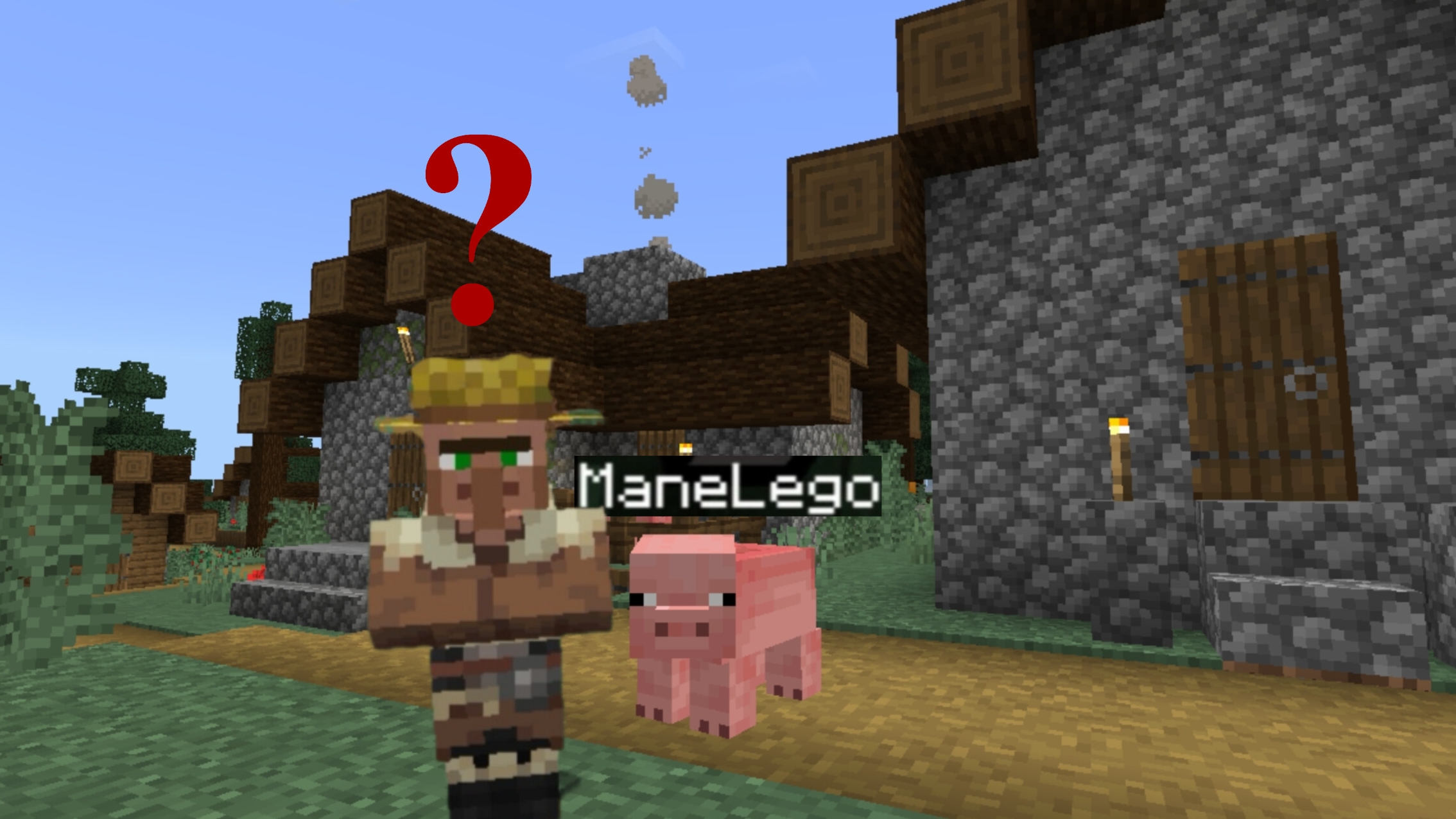 Майнкрафт но я тайно превращаюсь в мобов от жителей | ManeLego minecraft