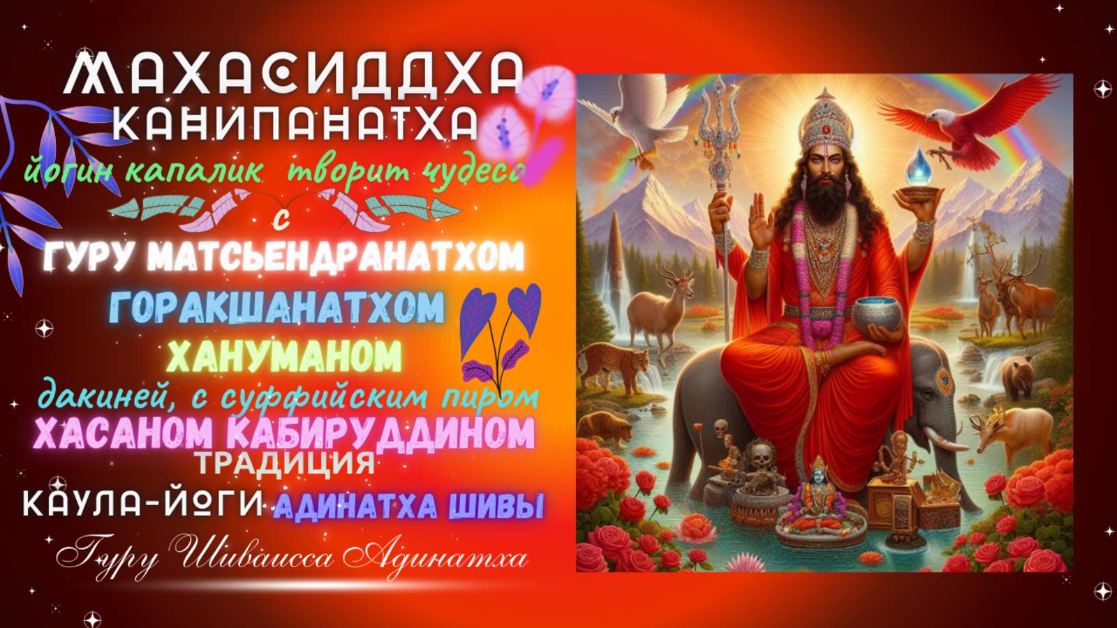 Махасиддха Канипанатха йогин капалик  творит чудеса  с Гуру Матсьендранатхом, Горакшанатхом