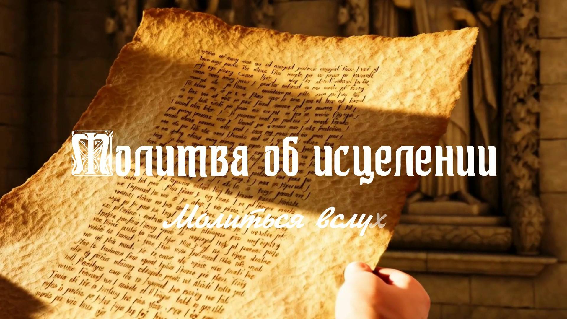 МОЛИТВА ИЗ БИБЛИИ ОБ ИСЦЕЛЕНИИ. Псалом 6