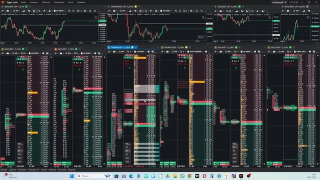 Сделка на монете TRUMP отскок от плотности 1млн.$ 16.02.2025