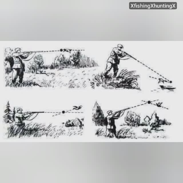 Упреждение на утку. Охота.