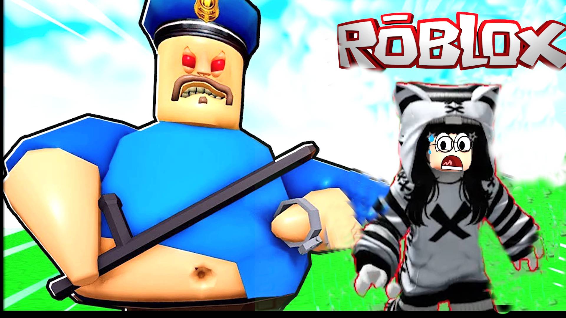 РОБЛОКС. Побег от ПОЛИЦЕЙСКОГО. Ира roblox на TV Мяу!