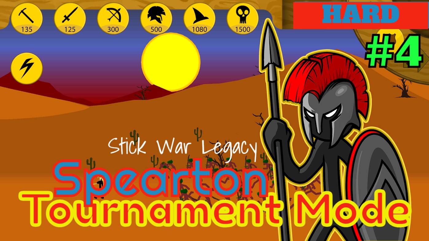 Tournament Mode | Hard | Spearton VS Crazy Jay {4th Round}